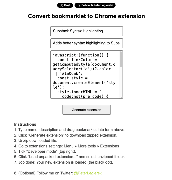 I'll Do It Myself: A Substack Plugin For Syntax Highlighting